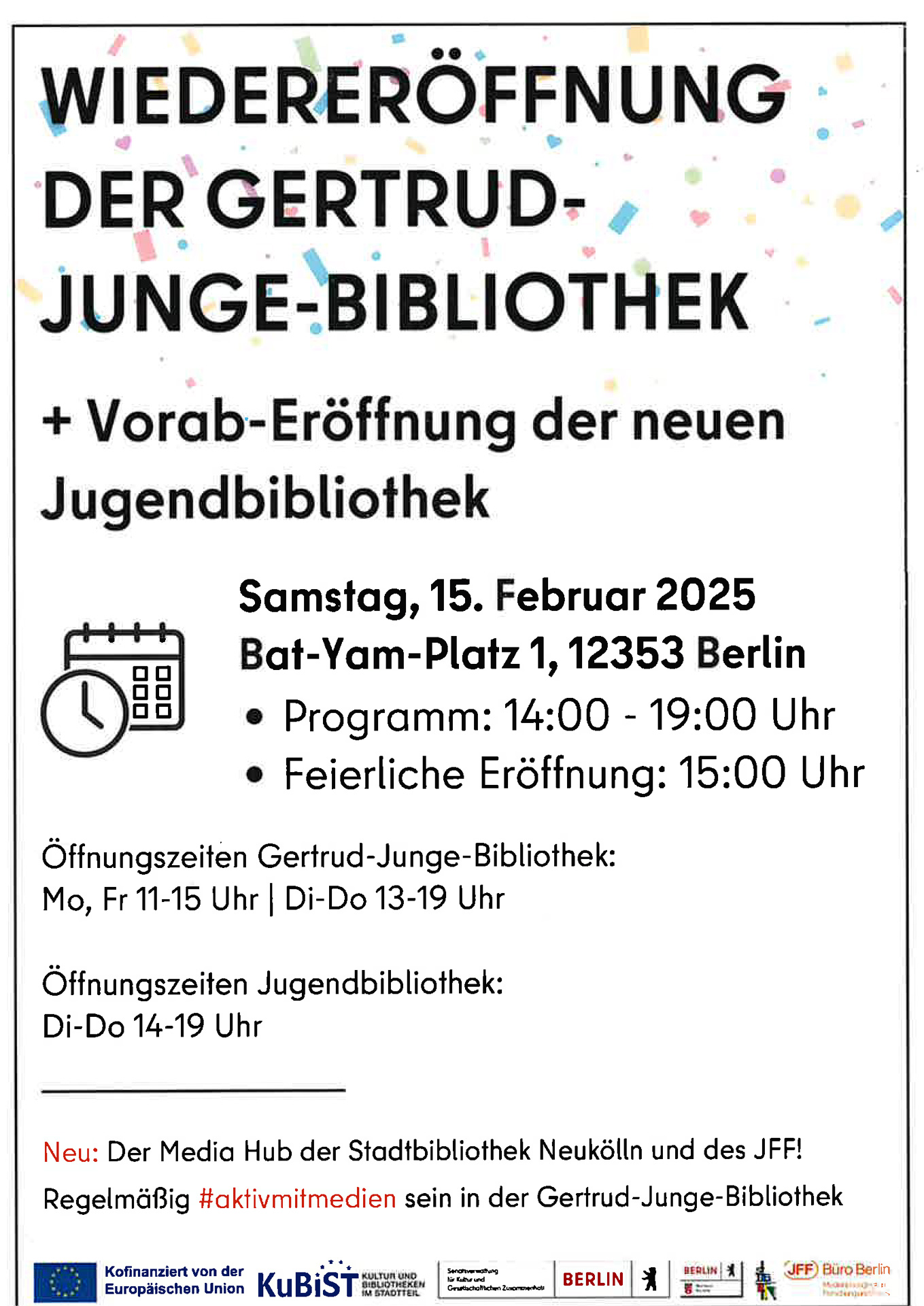 GERTRUD-JUNGE-BIBLIOTHEK | Wiedereröffnung | Ricam Hospiz